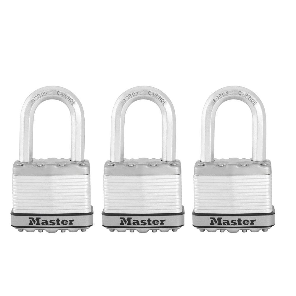 Magnum® Laminated Steel Padlock M5XTRILF; 3-Pack – SentrySafe Store